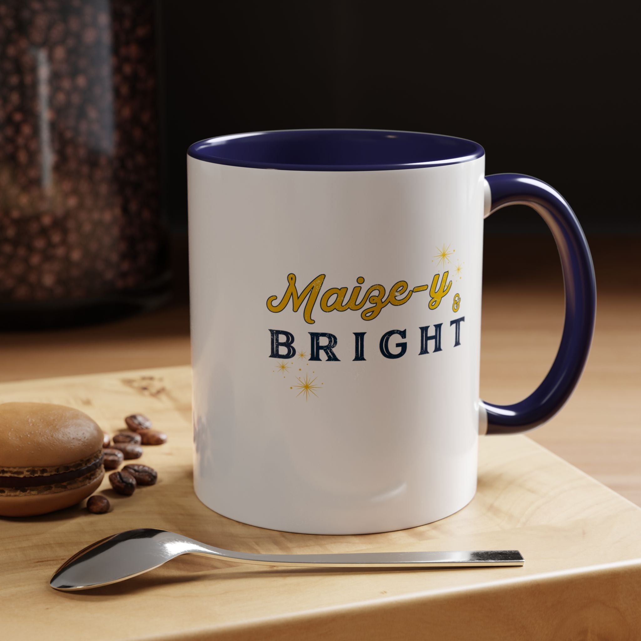 Maize-y & Bright Mug – Maize & Blue Holiday Coffee Cup – Sideline ...